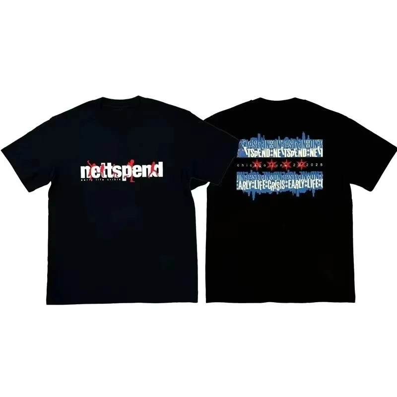 NETTSPEND 2026 EARLY LIFE CRISIS MERCH Limited Edition Short-sleeved T ...
