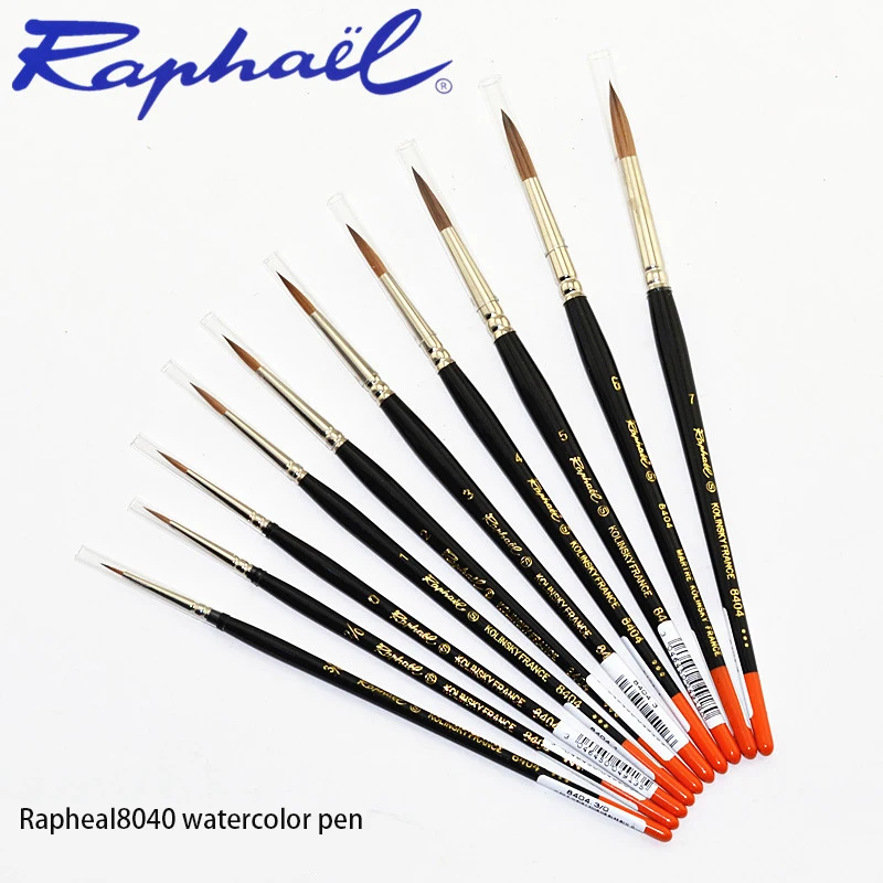 Original French Raphael Kolinsky 8404 Brush Paint Watercolor Ferret ...