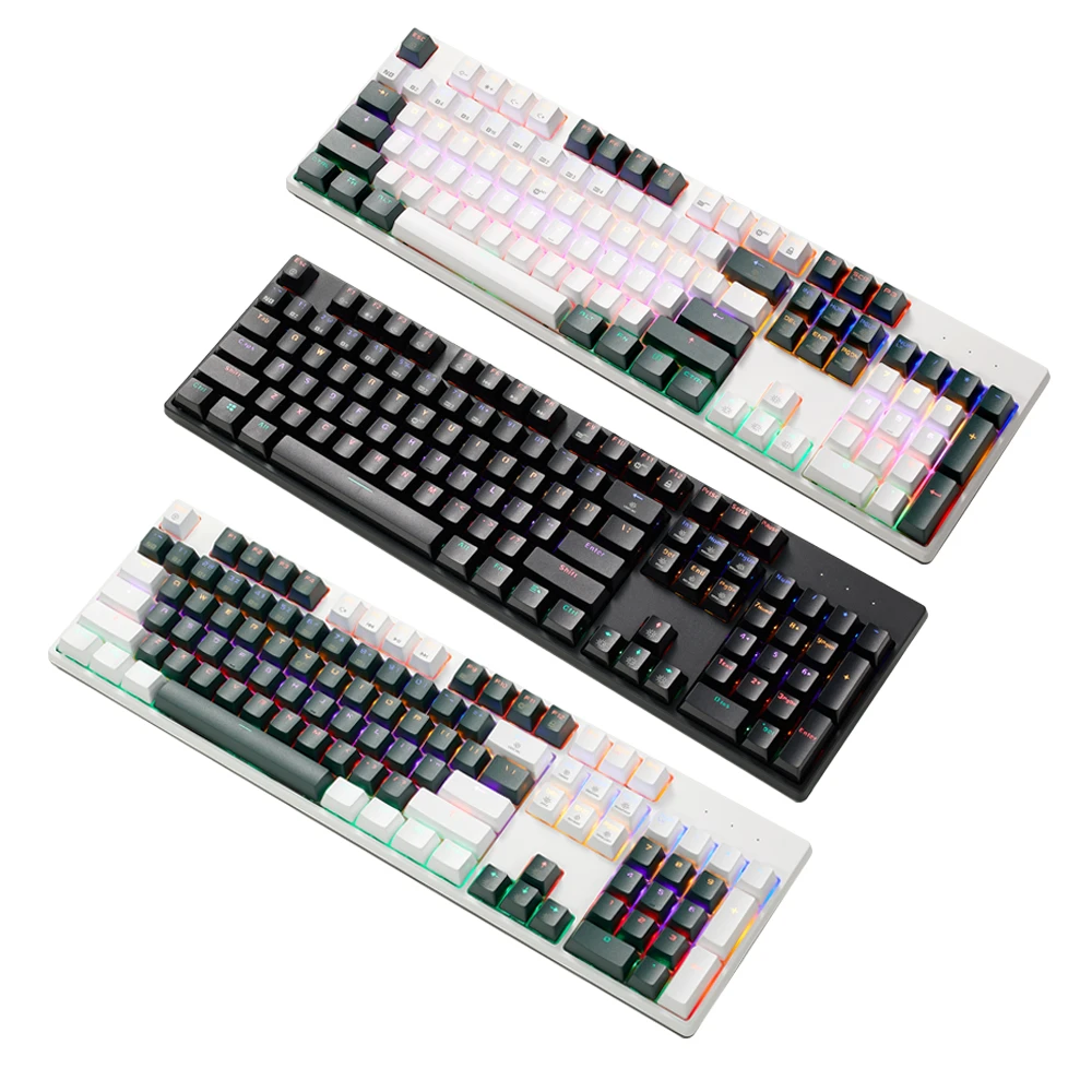 HEXGEARS GK15 Hot Swap Mechanical Gaming Keyboard 104 Keys Red Switch ...