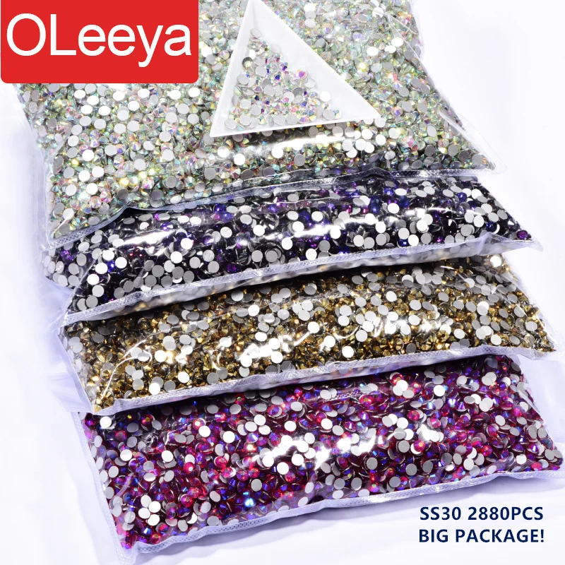 Wholesale-2880Pcs-Big-Package-in-Bulk-SS30-A3-Flatback-Rhinestones ...