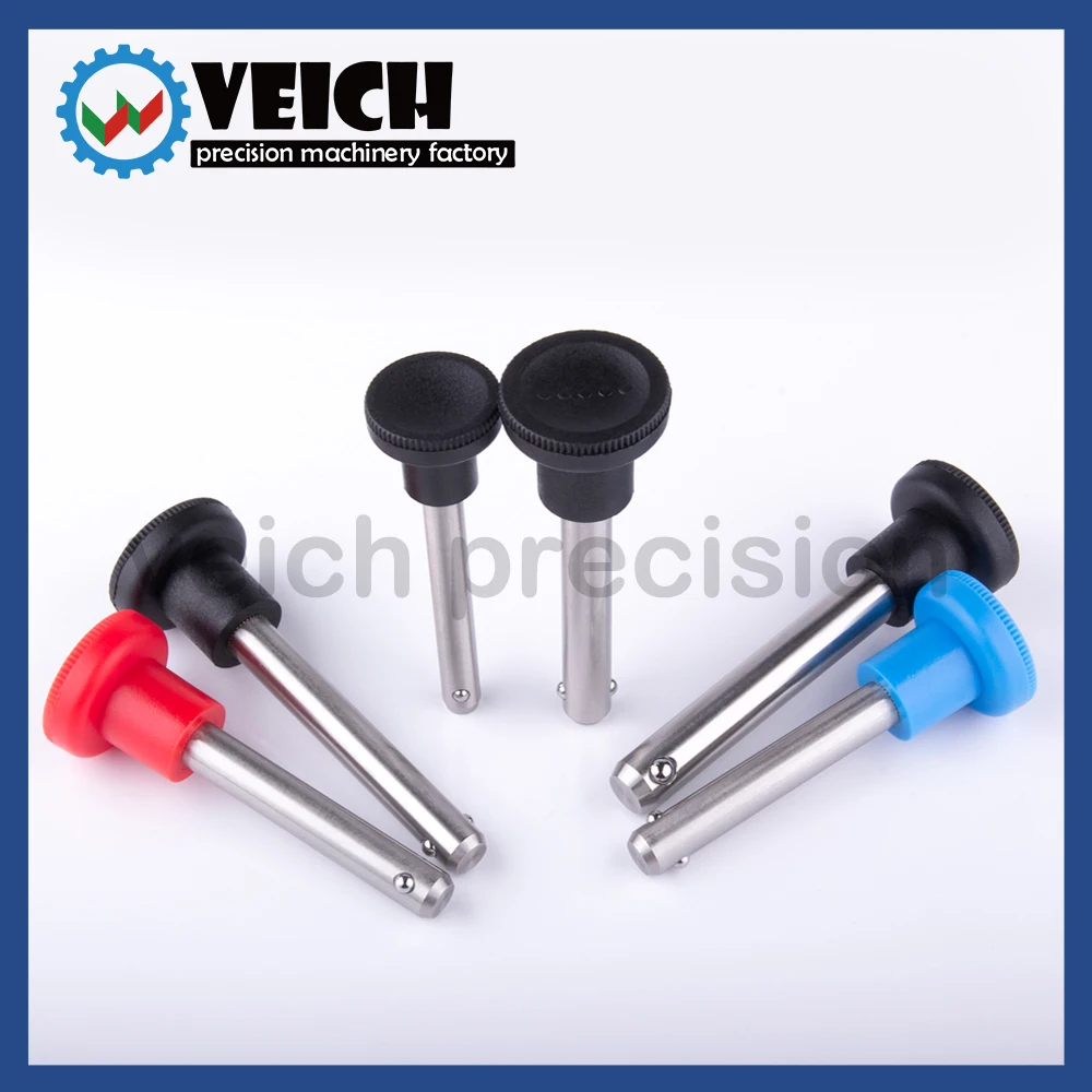 VCN116-Dia6-8-10-12mm-Stainless-Steel-Red-Blue-Black-Knob-Ball-Lock ...