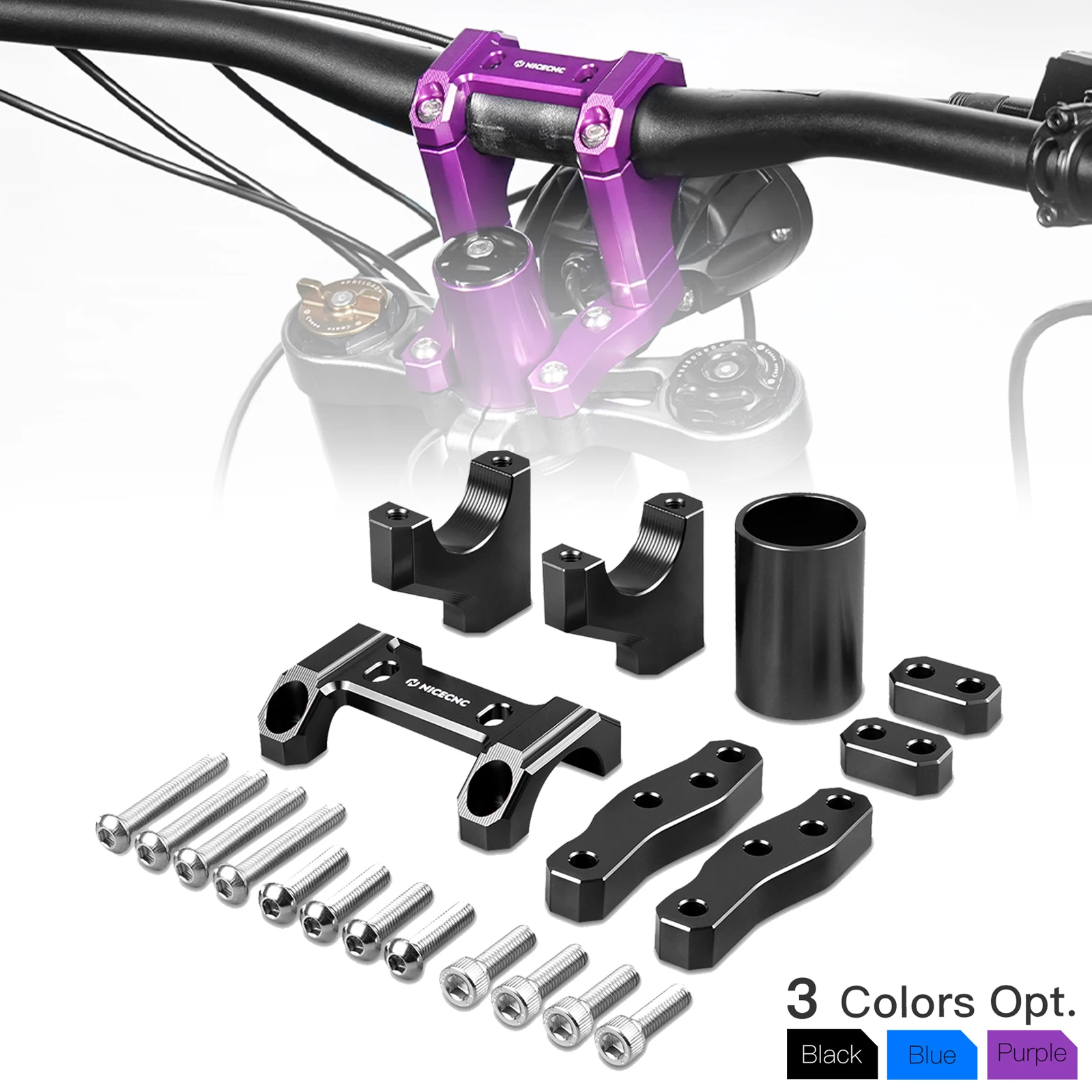 Motorcycle-Handlebar-Bar-Riser-Clamp-Mount-Bracket-For-Sur-ron-Surron ...