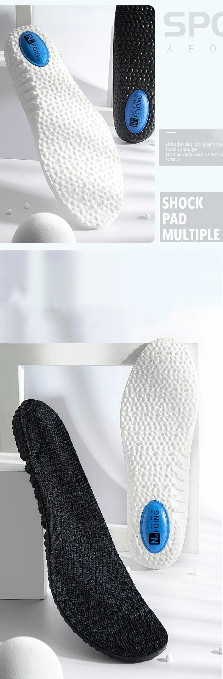 Talonnette,Semelles Orth4WD en Silicone pour Homme et Femme,Baskets à ...