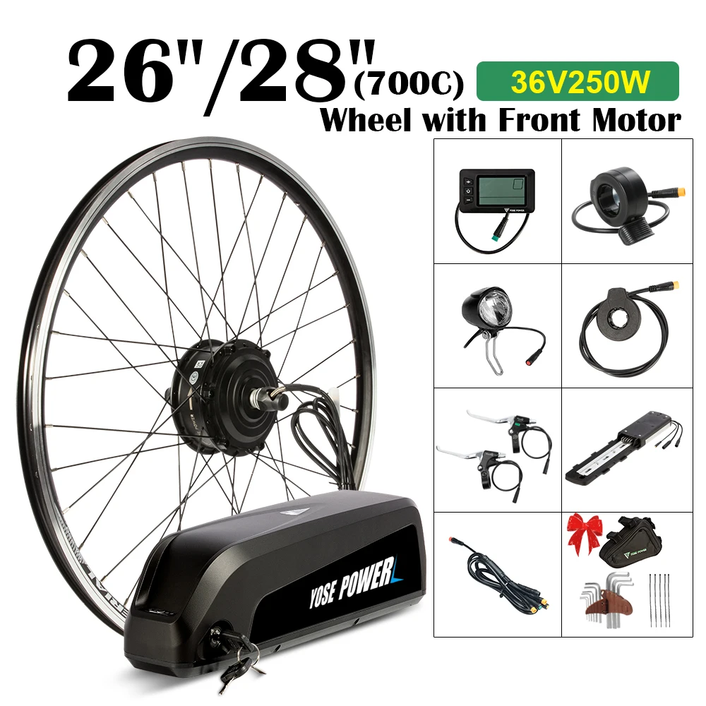 Elektrische Fiets Kit Met Batterij 36V 15.6Ah Ebike Conversie Kit 36V ...