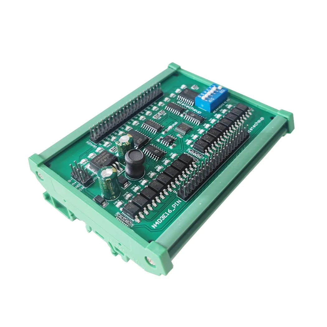 DC 9V 12V 24V 16DI-16DO RS485 Modbus RTU 원격 IO 보드 N4D3E16 터치 패널 PLC 릴레이 led용 스위치 입력 출력 모듈