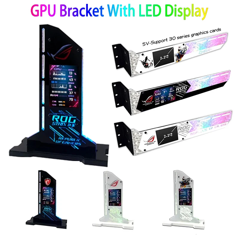 Customize Rgb Gpu Support With Led Monitor Screen Rog Msi Gundam ...