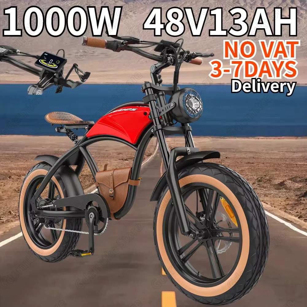 Elektro-fahrrad-b10-1000w-Motor-48-v13ah-Batterie-Retro-Mountainbike-E ...
