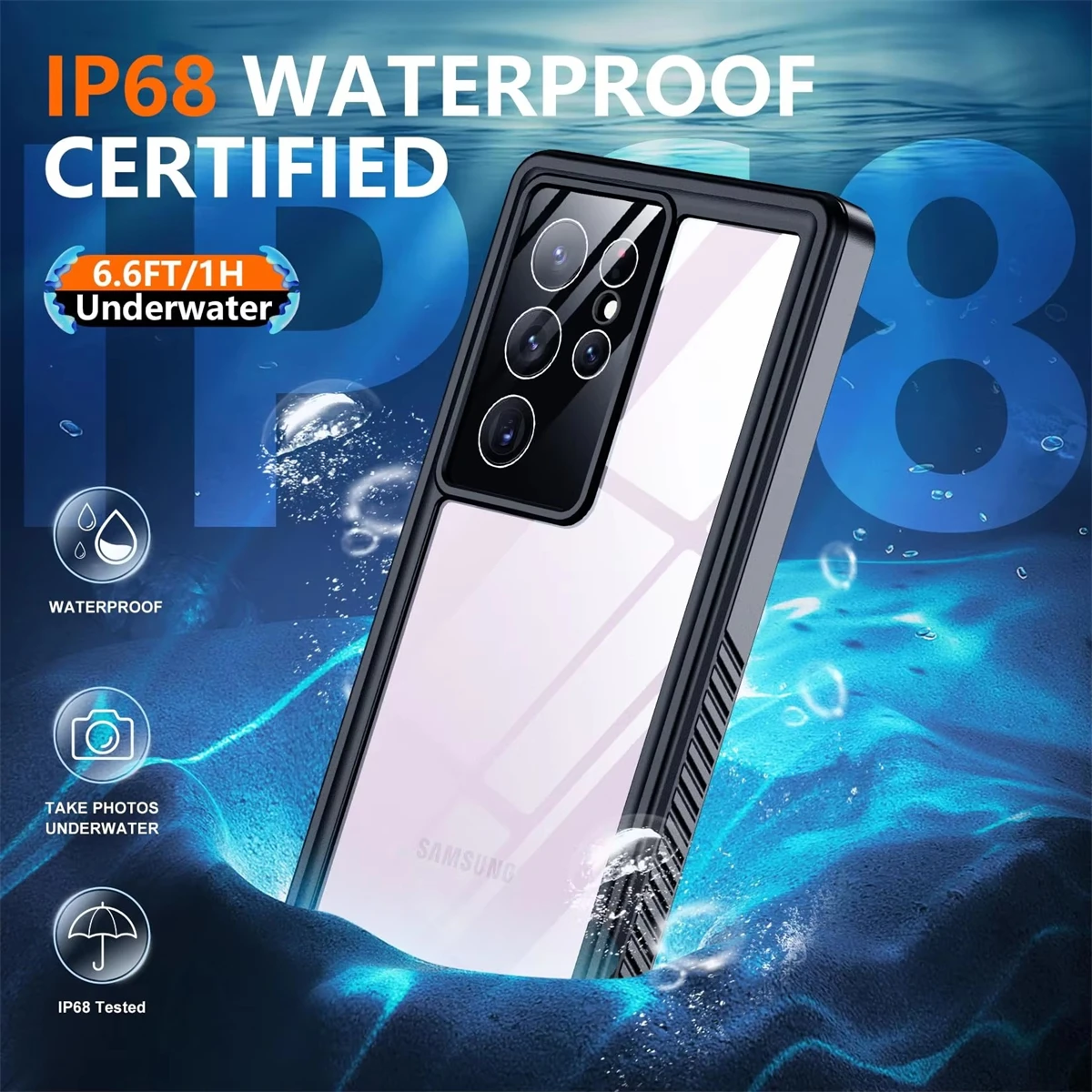 IP68 Shellbox Waterproof Case For Samsung Galaxy S25 S22 S24 S21 S23 ...