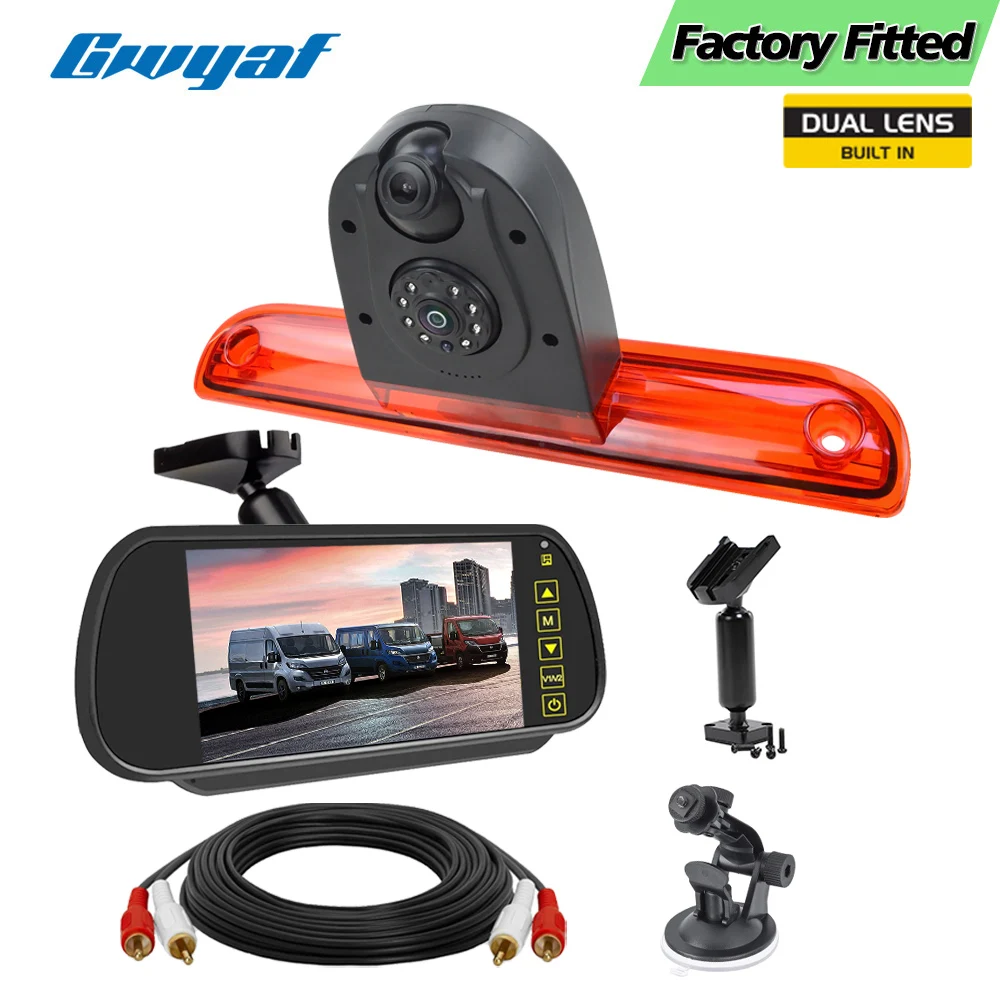 Dual-Lens-Reversing-Camera-3rd-Brake-Light-Camera-monitor-kit-Reverse ...