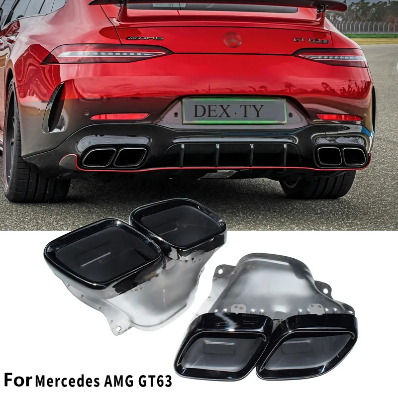 Suitable-for-Mercedes-Benz-AMG-GT63-W167-Black-Plated-Four-Outlet ...
