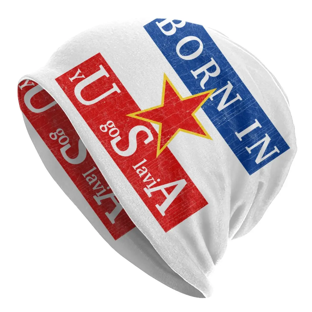 Born-In-Yugoslavia-Skullies-Beanies-Caps-For-Men-Women-Unisex-Fashion ...