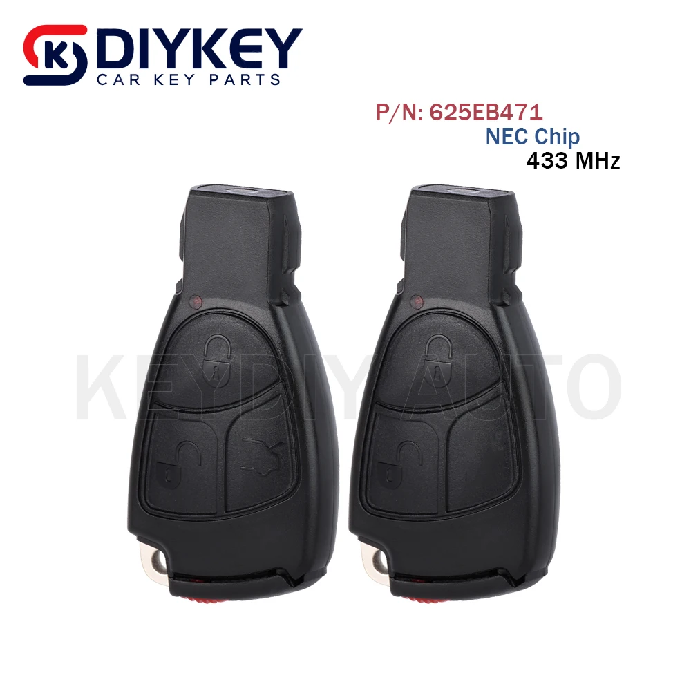 2 3 Tasten Smart Remote Auto Schlüsselanhänger 433 MHz NEC Chip für ...