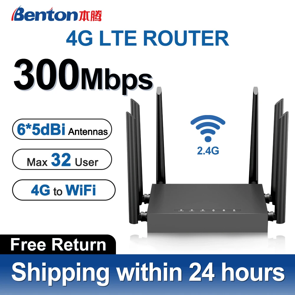 Benton-WiFi-Router-4G-LTE-Router-300Mbps-Home-Hotspot-3G-4G-Wireless ...