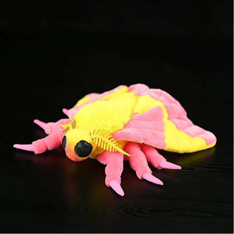 Lifelike-Rosy-Maple-Moth-Plush-Toys-Soft-Insect-Moths-Butterflies ...