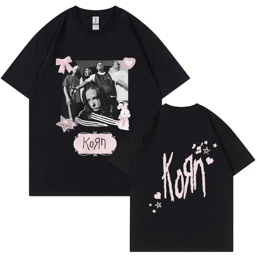 Rock Band Korn Vintage Oversized T-shirt Men Women Funny Kawaii Cute ...