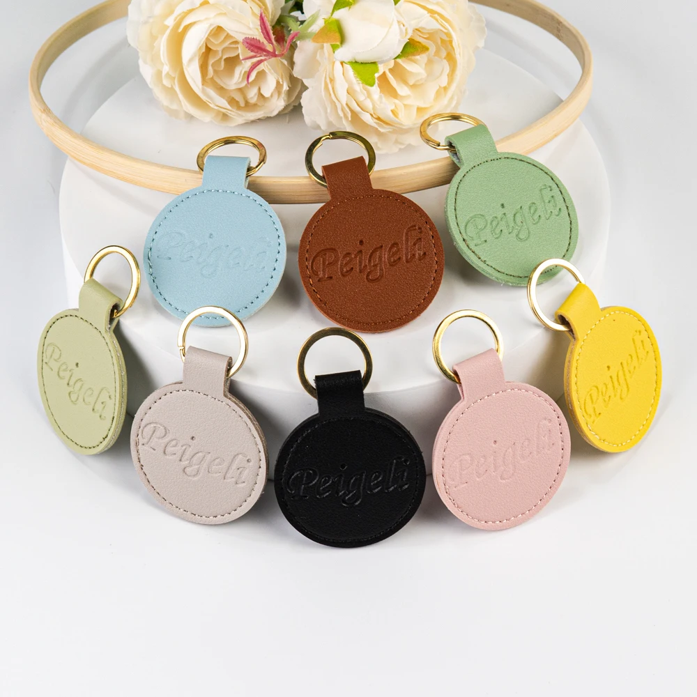 Llavero-personalizado-con-logotipo-de-marca-llavero-de-PU-de-caf-negro ...