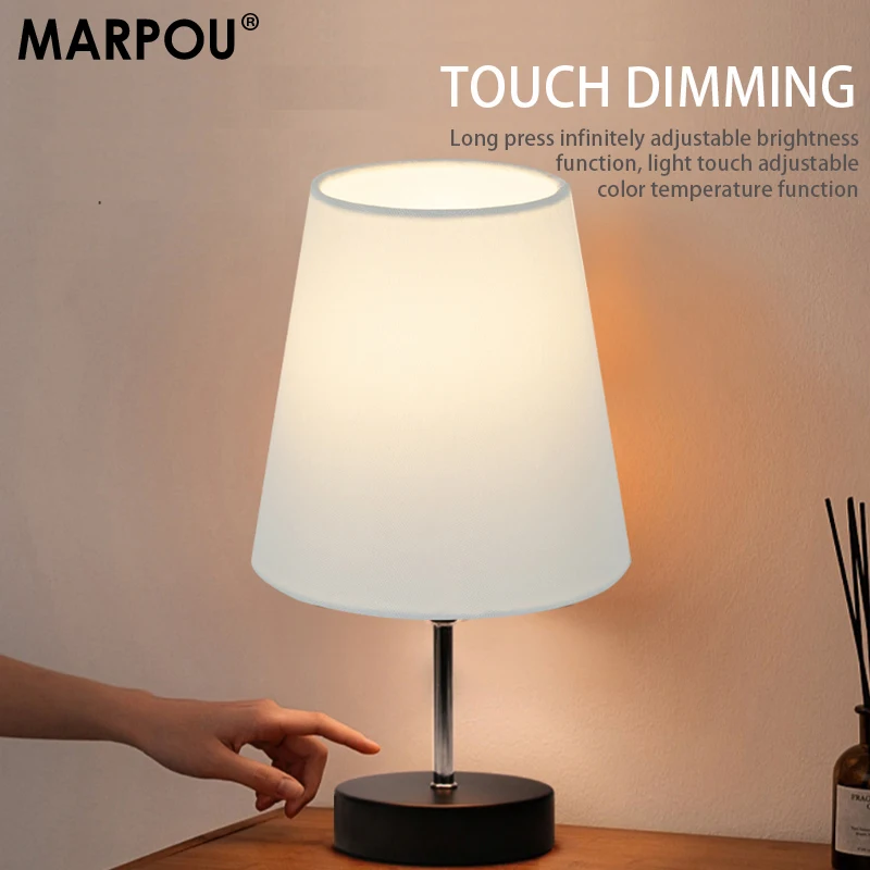 MARPOU-Led-Desk-Lamp-Touch-Control-5V-Three-Color-Adjustable-Temperature-Bedroom-Bedside-Table ...