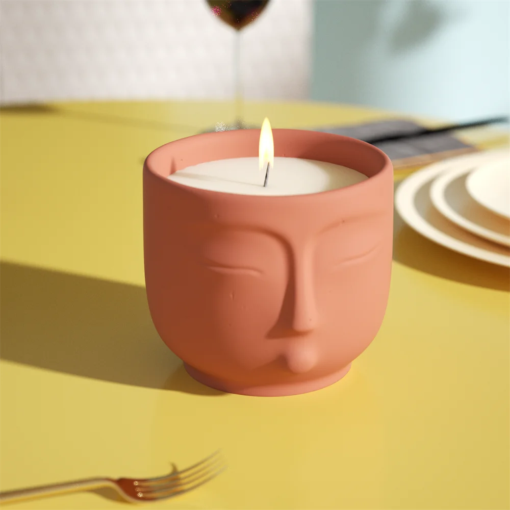 Hazy-Human-Face-Candle-Jar-Silicone-Mold-For-Jesmonite-Handmade ...