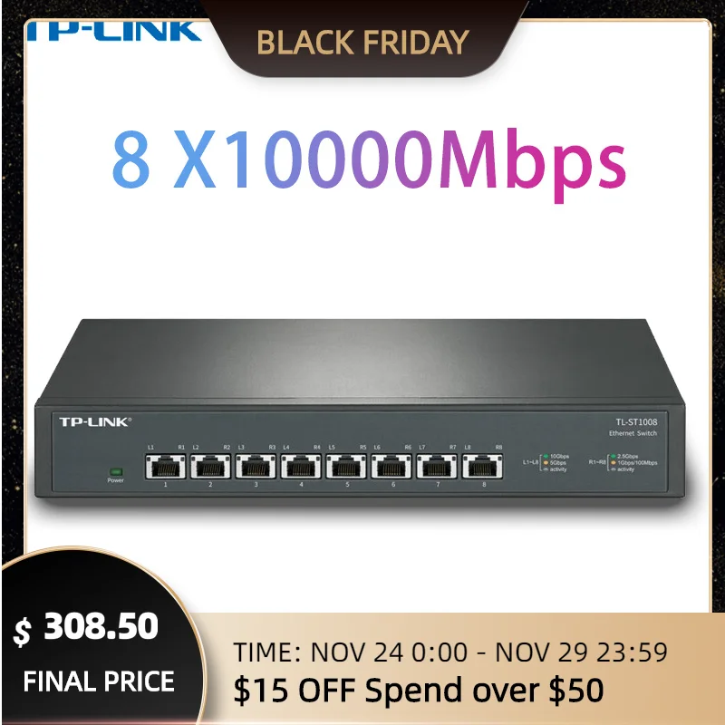 Tp link TL ST1008 Switch Ethernet 10gbe Switch 10 Gigabit Switch ...