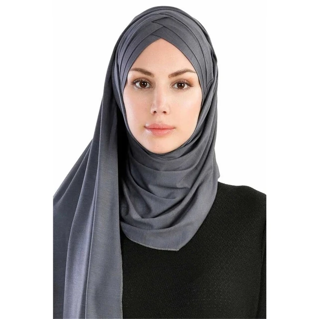 2023 New Muslim Khimar Three Layer Ruffles Hijabs Dubai Turkey Arabic ...