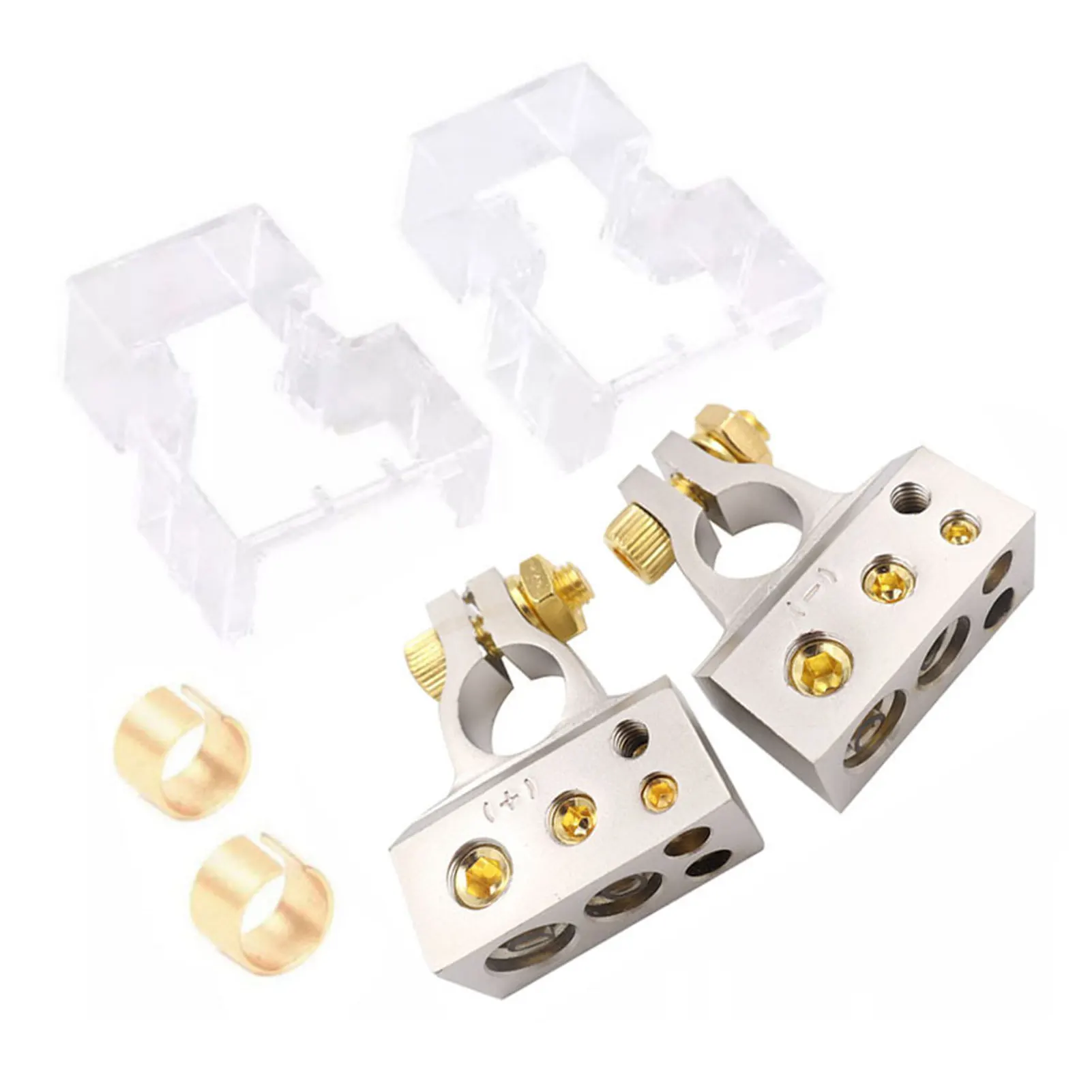 6pcs-set-Positive-Negative-Wire-Connector-Zinc-Alloy-For-Car-With-Shims ...