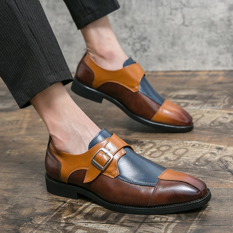 MPS-1051 Men Dress Monk designer shoes italian Oxford Shoes – Jekhanei.Com