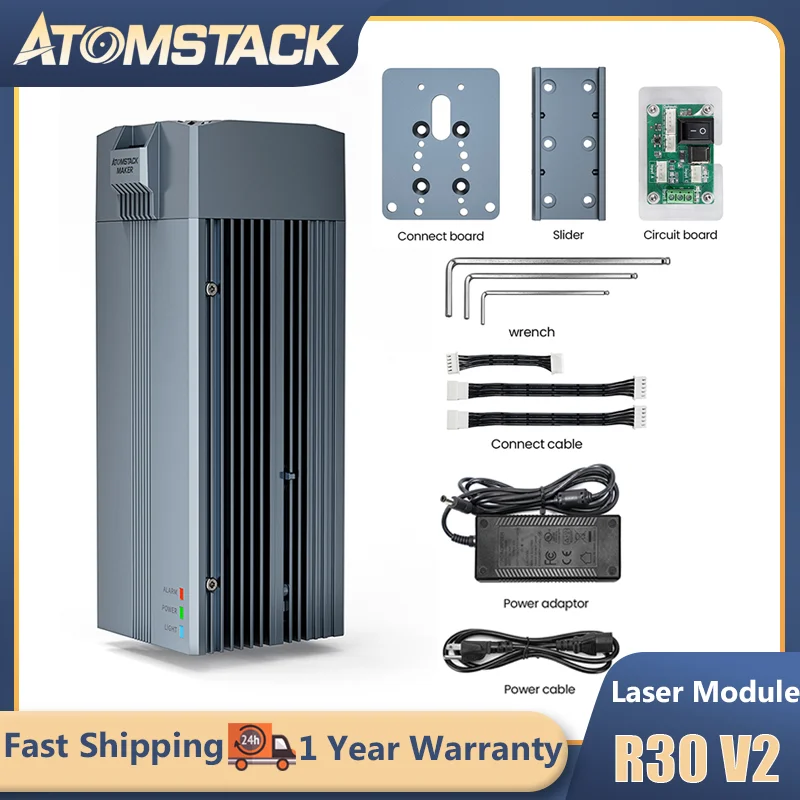 ATOMSTACK-R30-V2-Laser-Module-Industrial-Infrared-1064nm-Fiber-Laser ...
