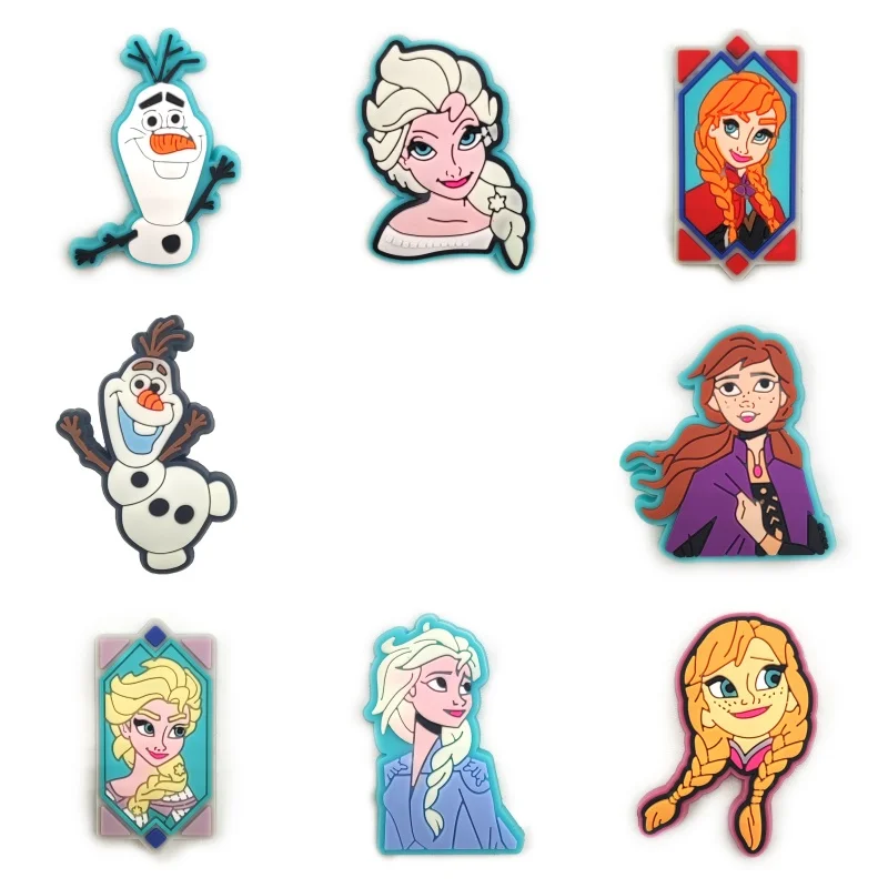 Crocs Charms Frozen Cute Ornaments Badges Disney princess Cartoon ...