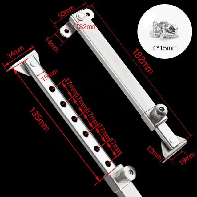 Telescopic Windproof Brace Stopper Stainless Steel Window Support ...