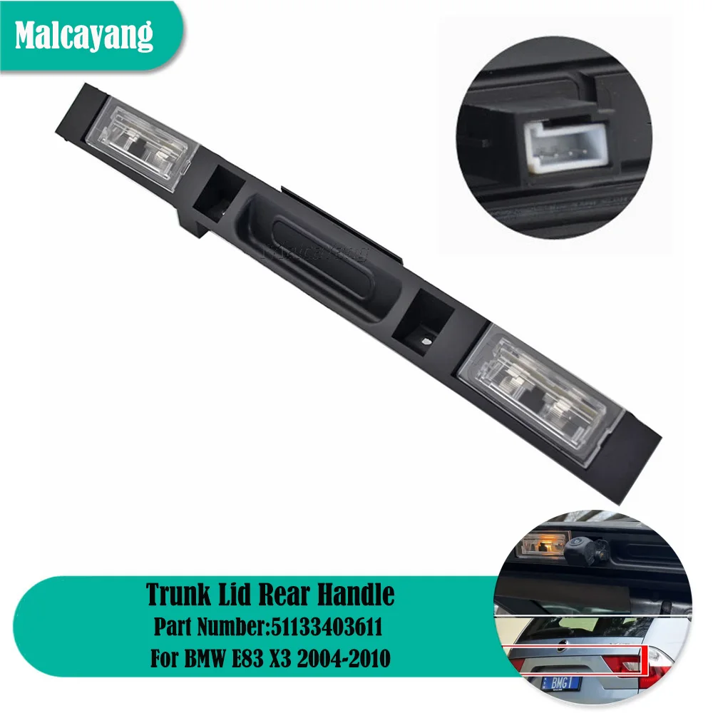 51133403611 Touring Boot Trunk Lid Rear Handle With Key Button For BMW ...