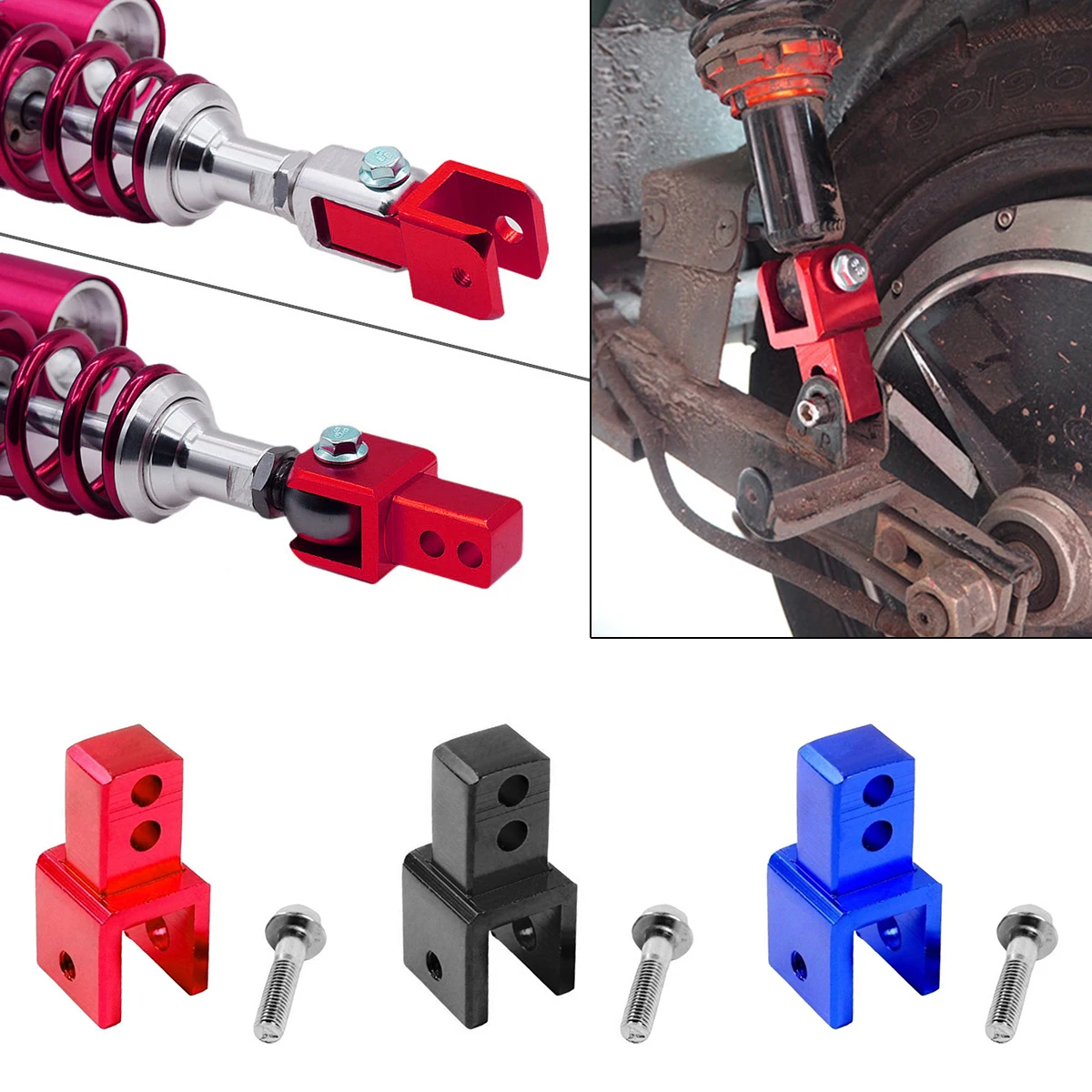 Motorcycle Rear Shock Heightening Adapter Parts Hook Falling Protection ...
