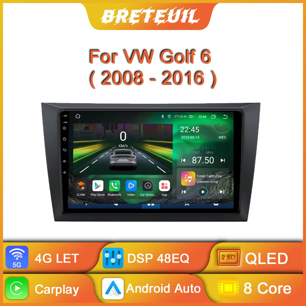 For-Volkswagen-VW-Golf-6-2008-2016-Android-Car-Radio-Carplay-DSP ...