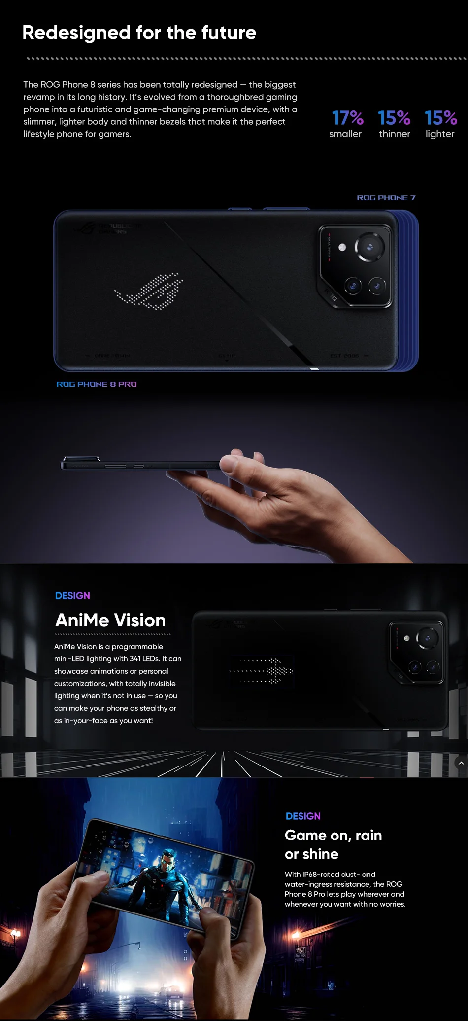 2024 World Premiere ASUS ROG 8pro 5G Gaming Phone Snapdragon 8 Gen 3 6.78'' 165Hz AMOLED Screen ...