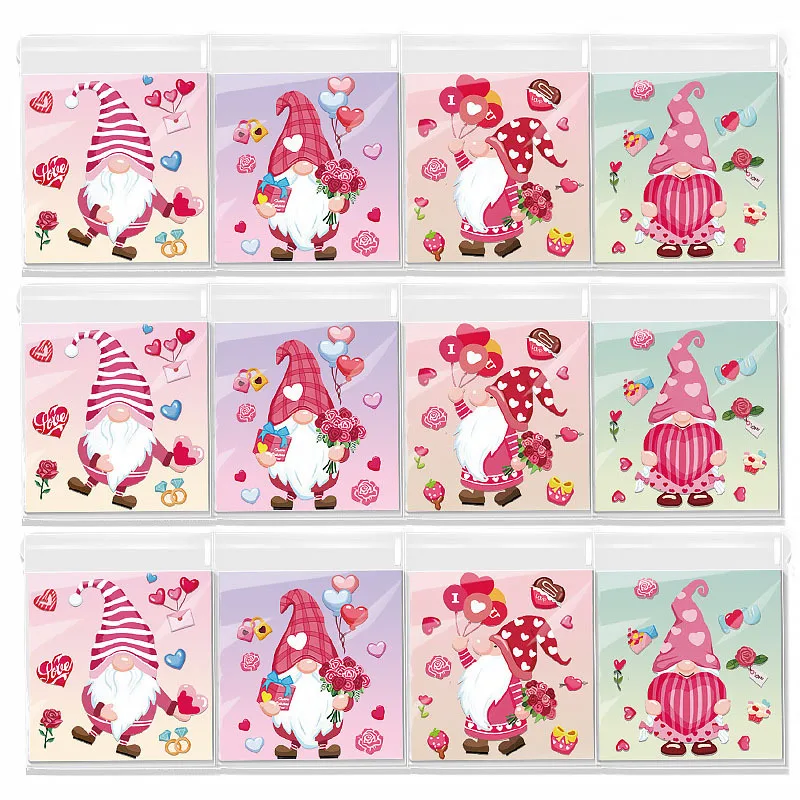 100pcs Romantic Love Heart Pink OPP Self-Adhesive Small Gift Bags for ...