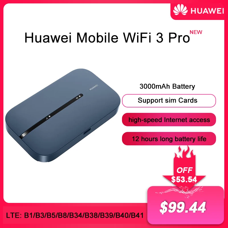 Huawei portable Wifi 3 pro E5783-836 Wireless Hotspot Lte 4g With Sim Card Mini 3000mAh Modem ...