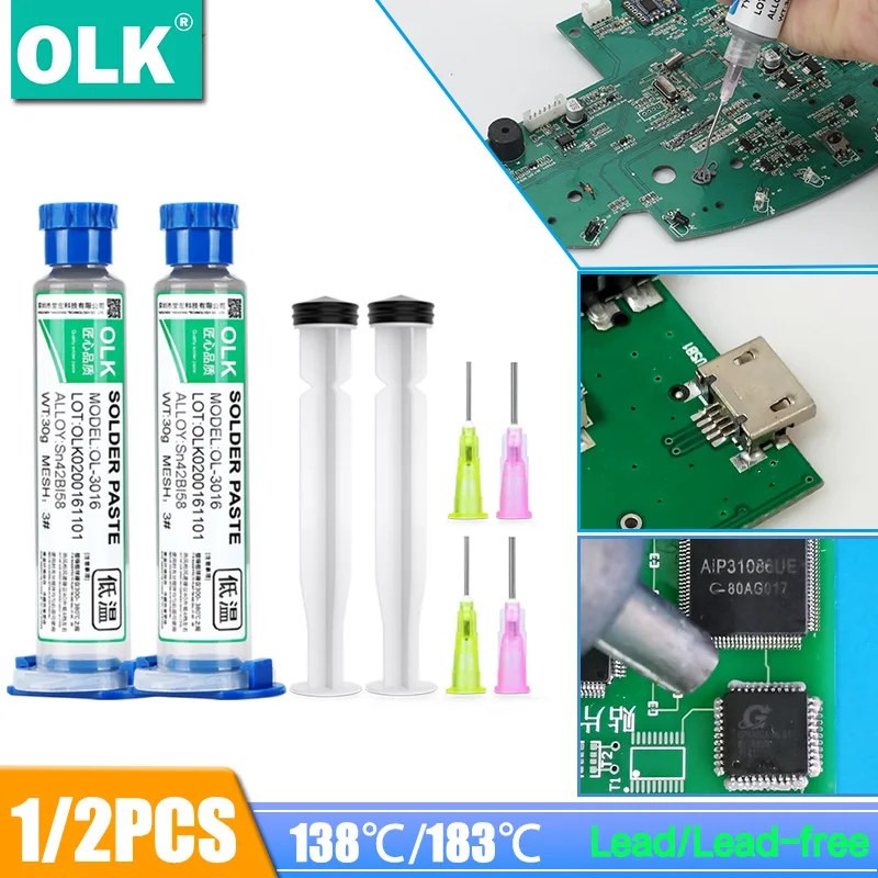 Sn42bi58 Solder Paste Low Temperature | Low Temperature Soldering Paste ...