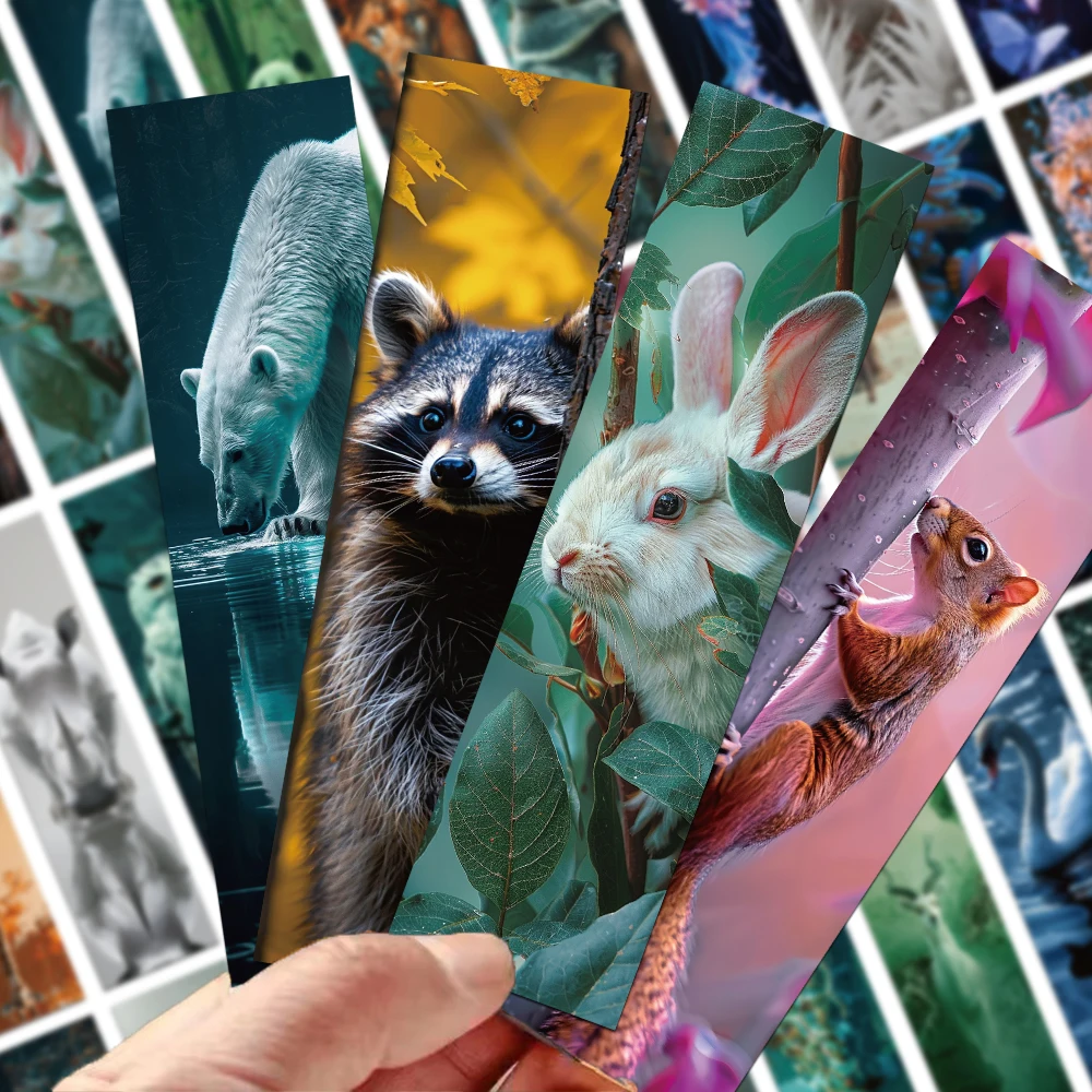 30pcs-Wild-Animal-Bookmarks-Decorative-Reading-Page-Tags-Book-Tagging ...