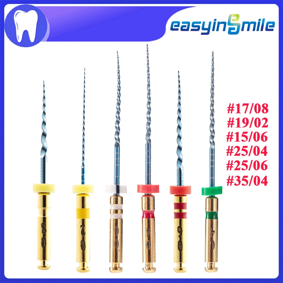 6Pc-Dental-Endo-Rotary-Files-Endodontic-Niti-Files-X3-Pro-Gold-Taper ...