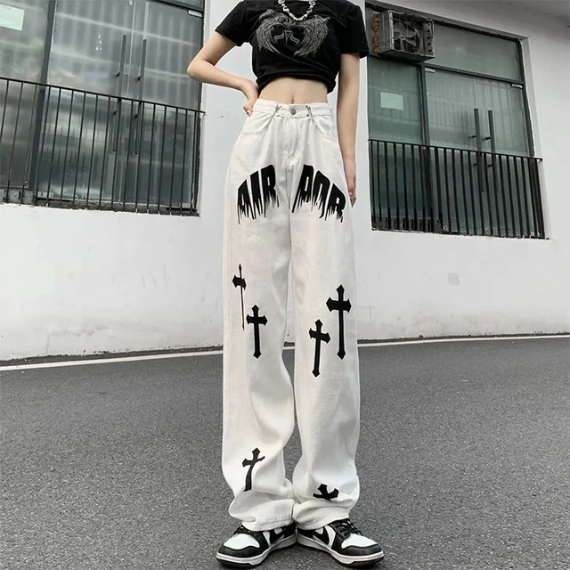 Cross Print Pants