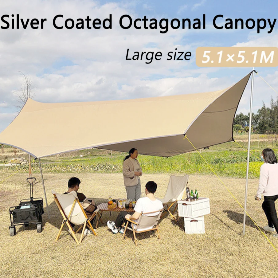 Black Coated Tarp Butterfly Outdoor Shade Sail SunShade, 55% OFF