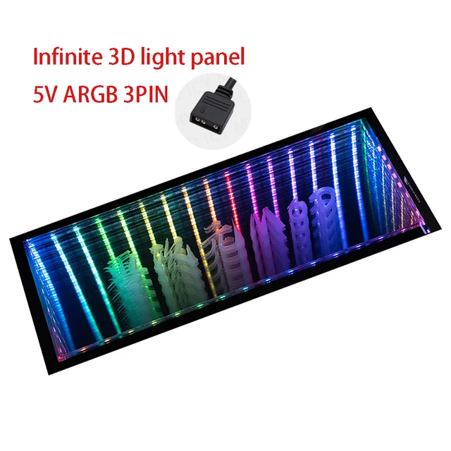 Infinite 3D light board ARGB Transparent Panel PC Case 3D 5V Panel For ...