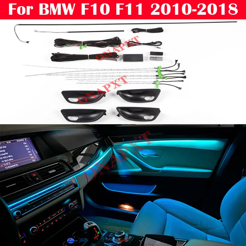 For-BMW-5-Series-F10-F11-2010-2018-CIC-NBT-Car-Neon-Door-Dashboard ...