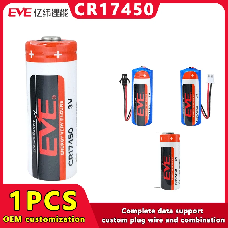 Original EVE CR17450 3V 2400mah Li-MnO2 Lithium Batteries For ...