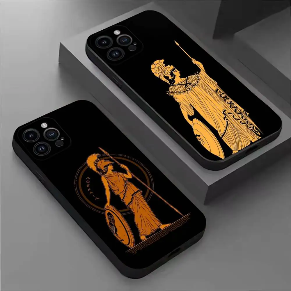 Greek Mythology Athena Phone Case For iPhone 17,16,15,14,13,12,11 Plus ...