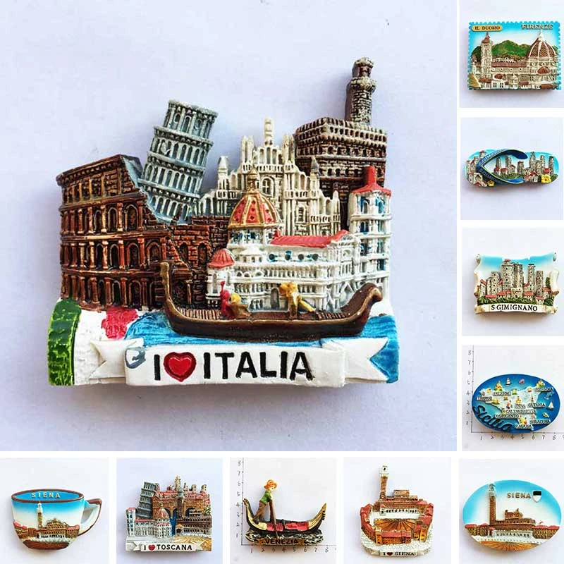Souvenir Fridge Magnets Italy | Italy Magnet Fridge Decor | Italy ...