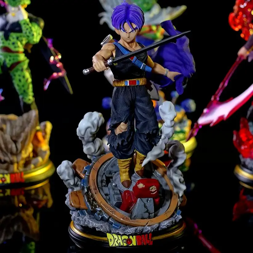 25cm Anime Dragon Ball Z Trunks Figura PVC Action Figures GK Estátua ...