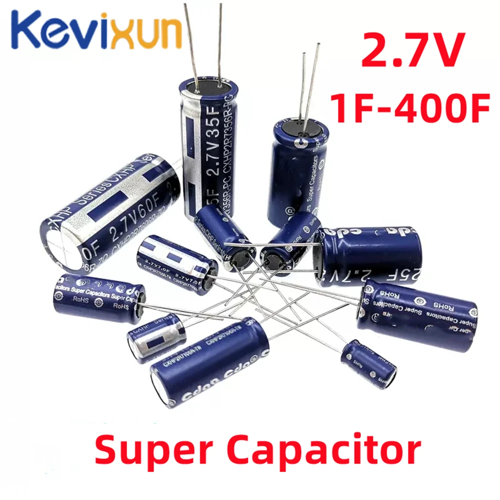 スーパーコンデンサ2.7v 1/2/3/6コンデンサ8/8/10/15/20/30/40/50/80/90/100/120/200/300 ...