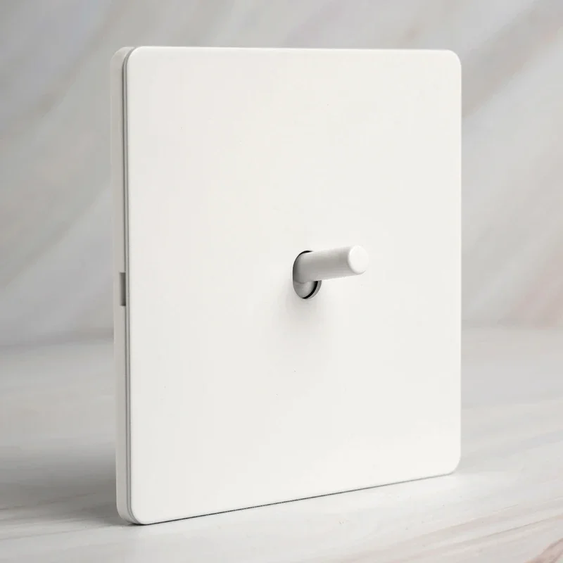 Matte-White-Matte-Stainless-Steel-Panel-Wall-Light-Toggle-Switch-1-4 ...