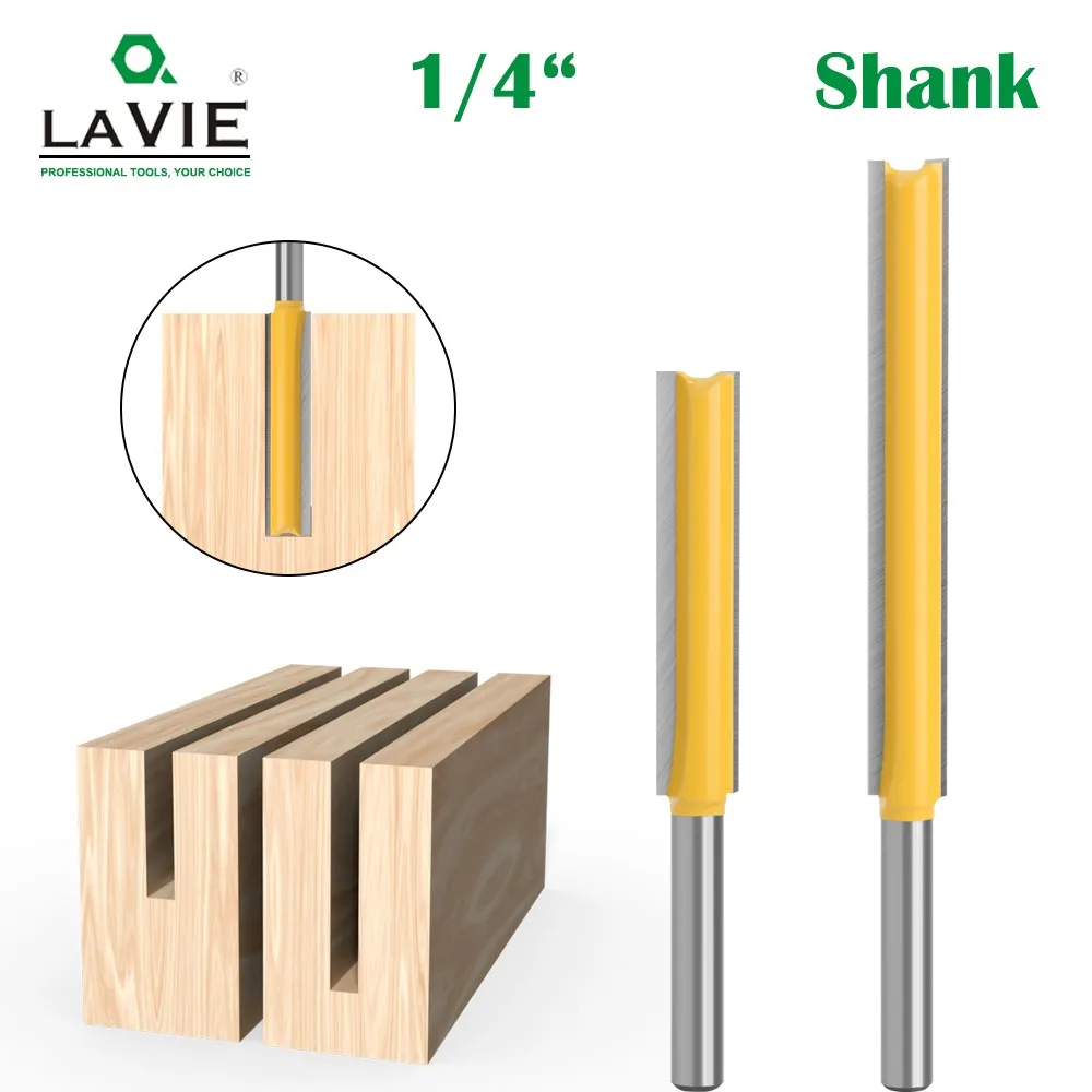 LAVIE-Router-Bit-1-4-Shank-Extension-Long-Straight-Trimming-Knife-CNC ...
