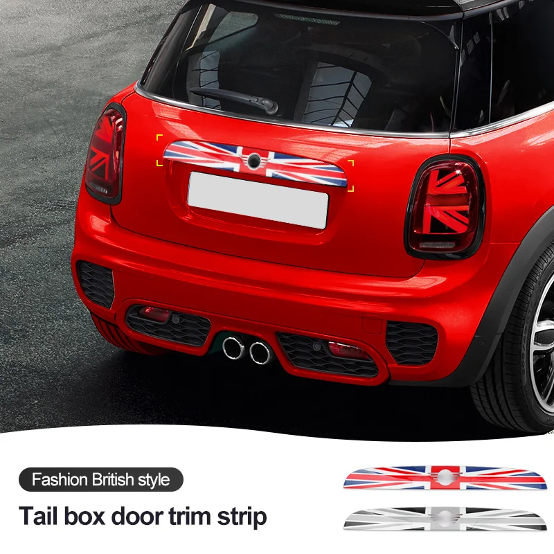 ABS 소재 UV 보호 미니 레이 스타일 테일 게이트 부트 핸들 커버, 미니 쿠퍼 F56, F55, F57, F54, F60 용 ...
